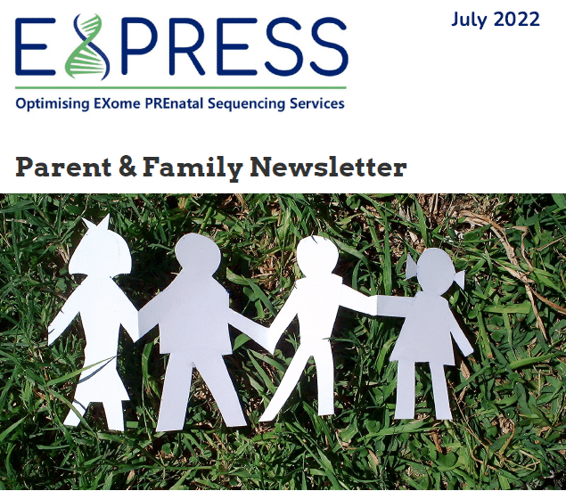 EXPRESS Study Parent and Family Newsletter Launched - North Thames GMS ...