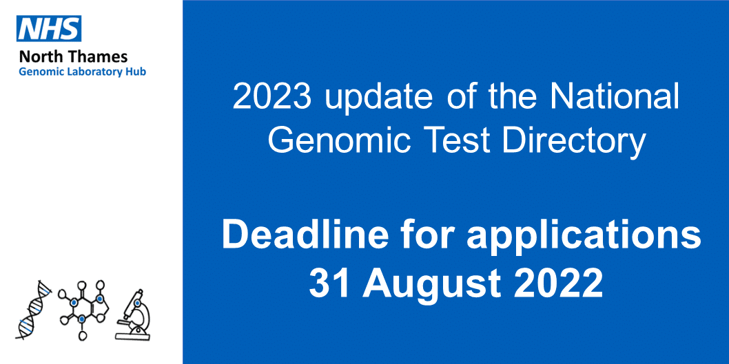 2023 update of the National Genomic Test Directory: Deadline for ...
